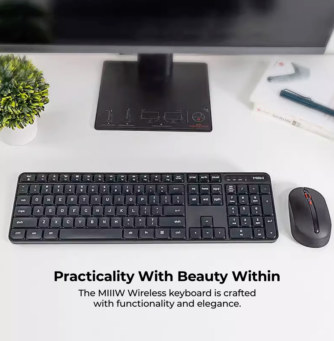 MIIIW Wireless Keyboard And Mouse Combo [ Windows MAC Compatible, 2 ...
