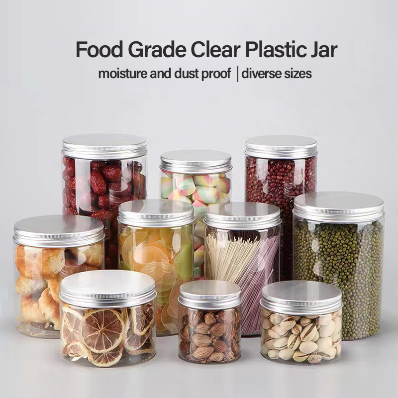 [6/9pcs] Standard Size Cookies Container plastic Jar with lid Plastic ...