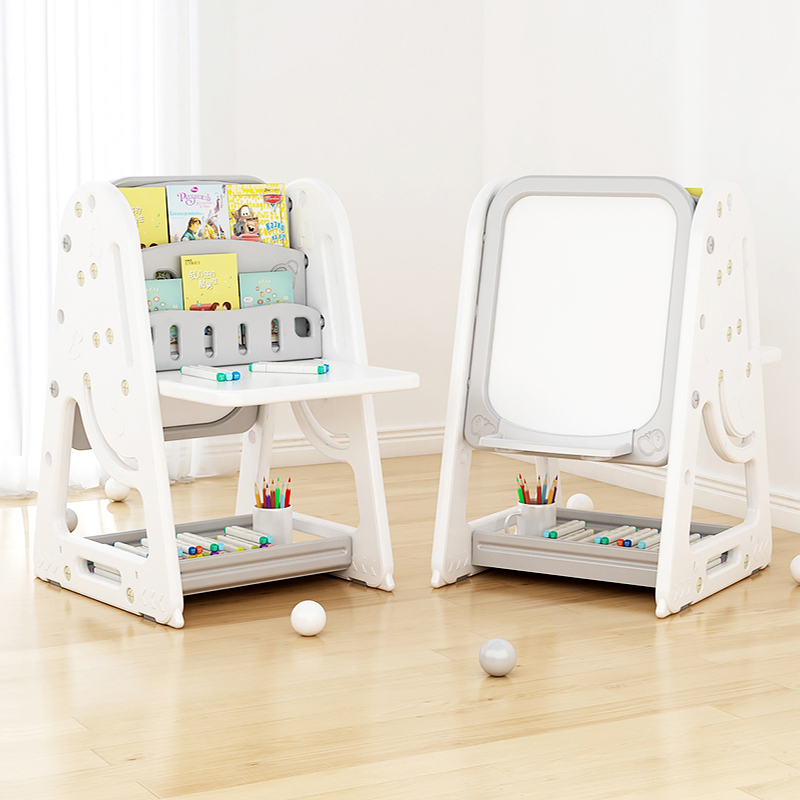 SG Stock - 4 In 1 Toddles Study Table Set Space Saver Fold-able Table ...