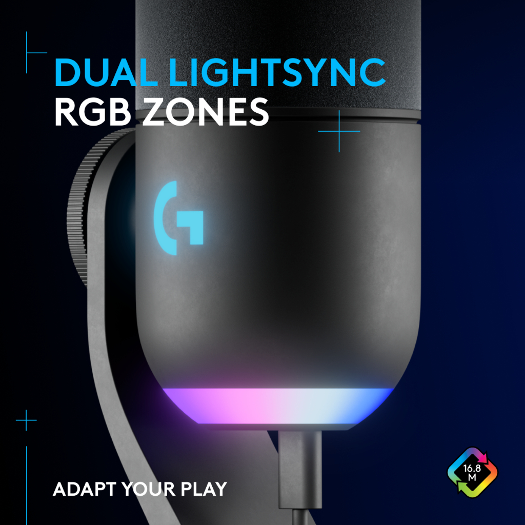 Logitech G Yeti GX Dynamic RGB Gaming Microphone with Lightsync ...