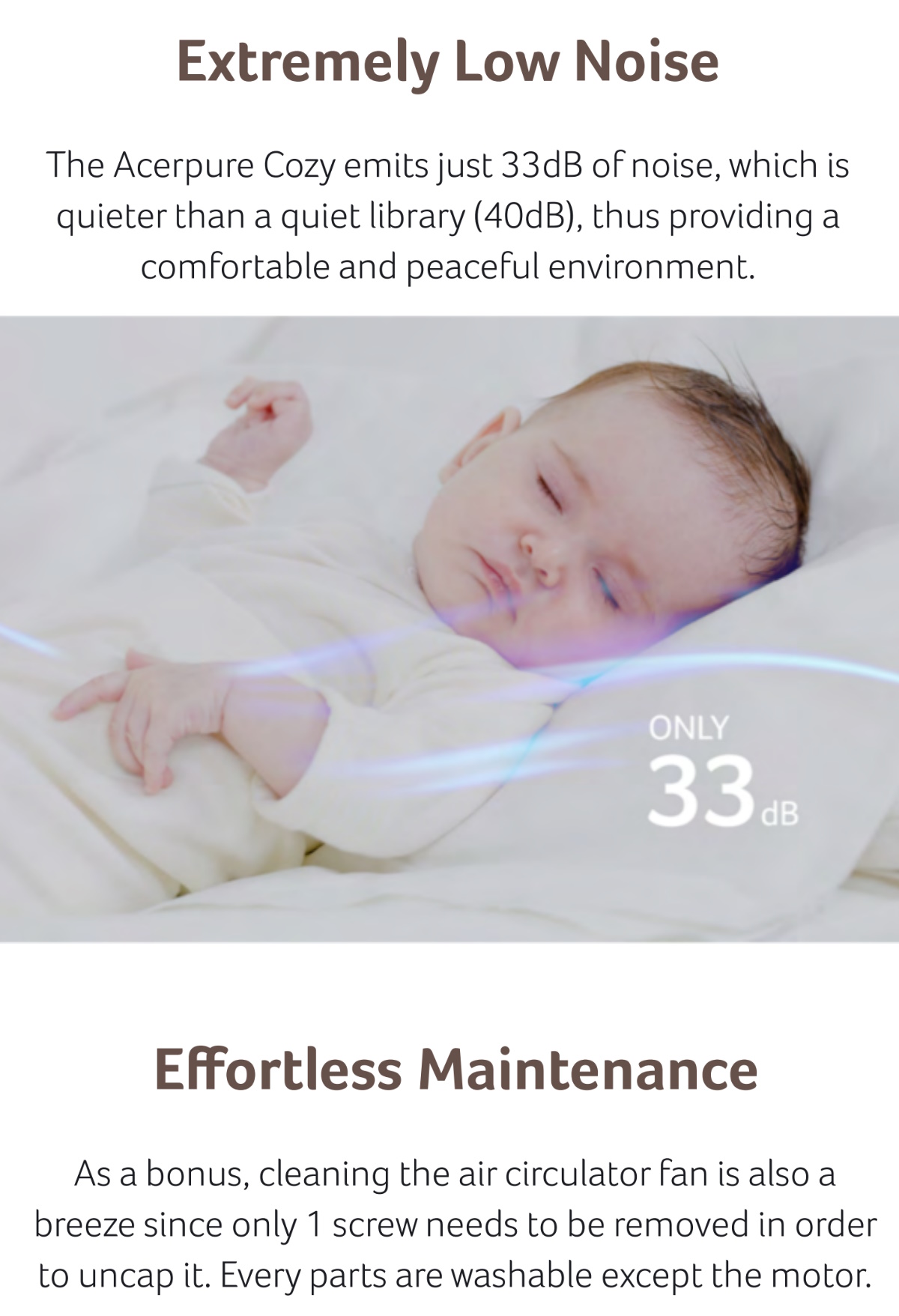 Acerpure Cozy F2 Air Circulator Fan with Precise 16 fan speed settings ...