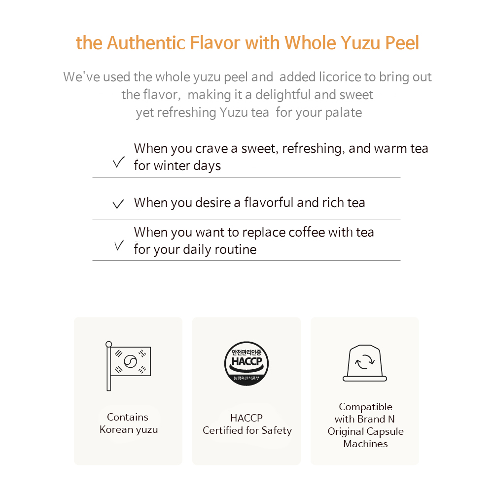 【MEDIPRESSO OFFICE 】 Real Yuzu Tea Capsule - Bundle Pack (20 capsules ...
