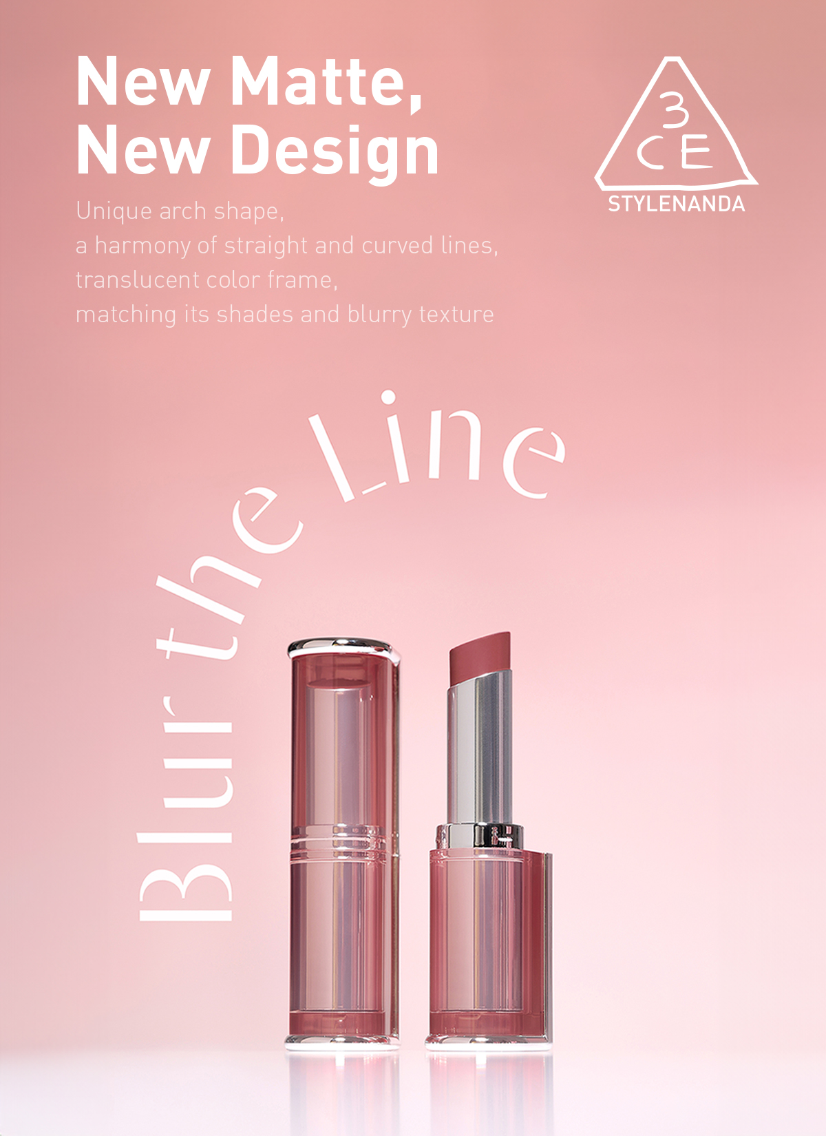 3CE Blur Matte Lipstick, lightweight breathable comfortable airy, blend ...