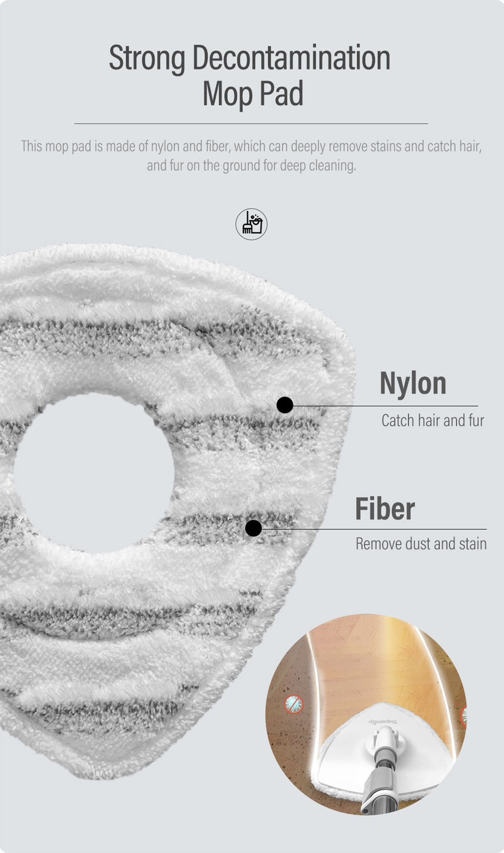 Supamop F104 Extremely Clean Spin Mop Set Clean and Dirty Water ...