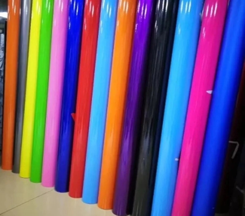 Glossy vinyl sticker wrap - adhesive -stretchable -waterproof -bubble ...