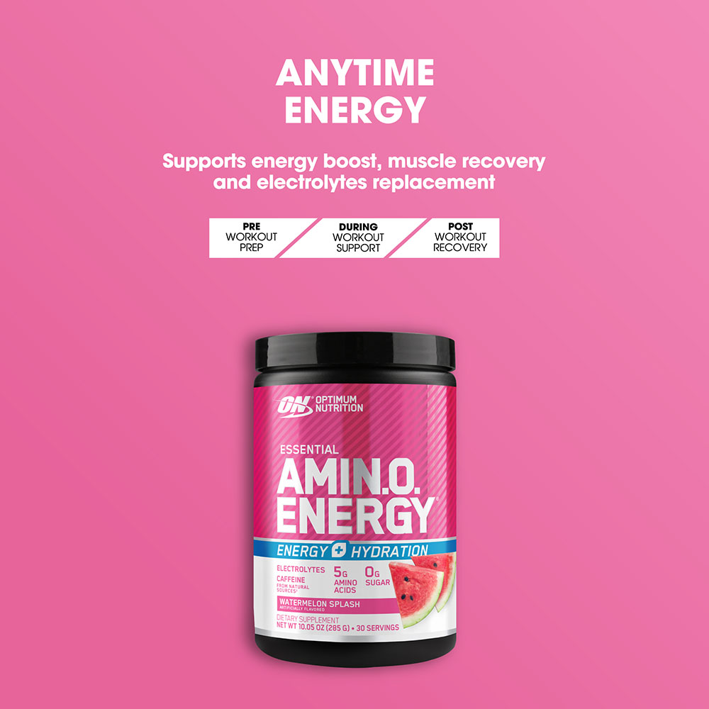 Optimum Nutrition Amino Energy + Electrolytes (285g) | Shopee Singapore