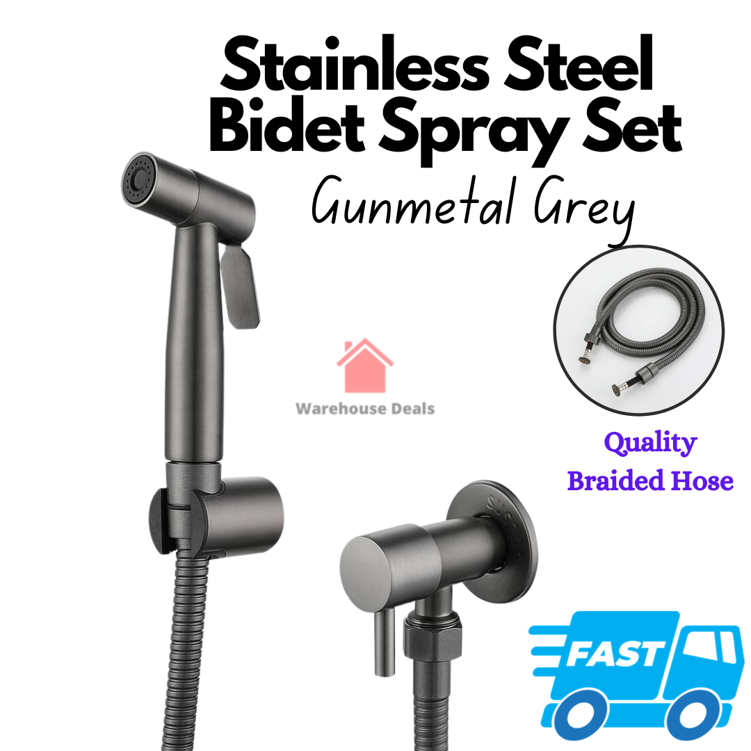 Quality Stainless Steel Bidet Spray Set Grey Toilet Bidet | Shopee ...