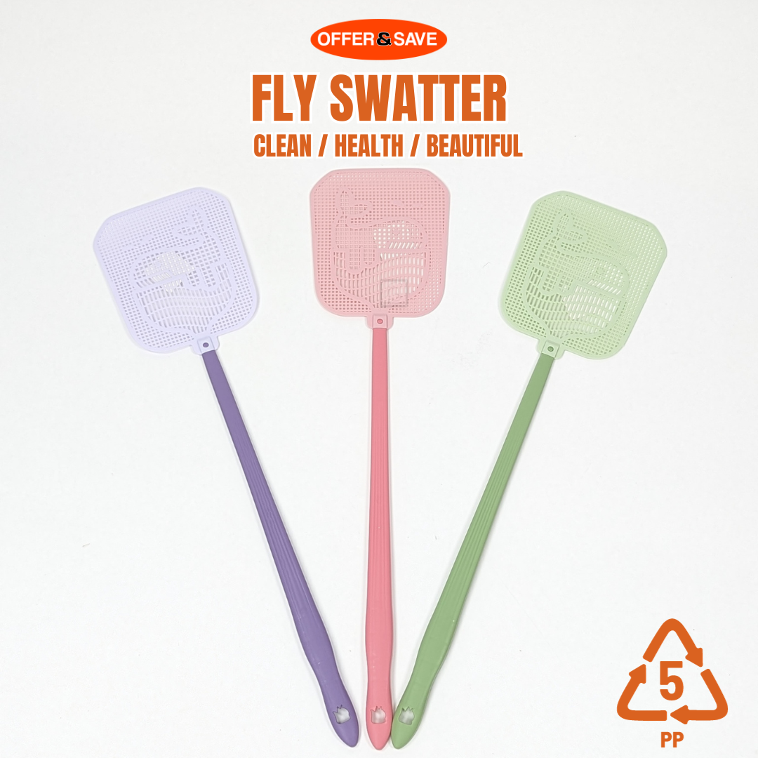 ONS Plastic Insect Fly Swatter 55cm Long With Aesthetic Design | Shopee ...