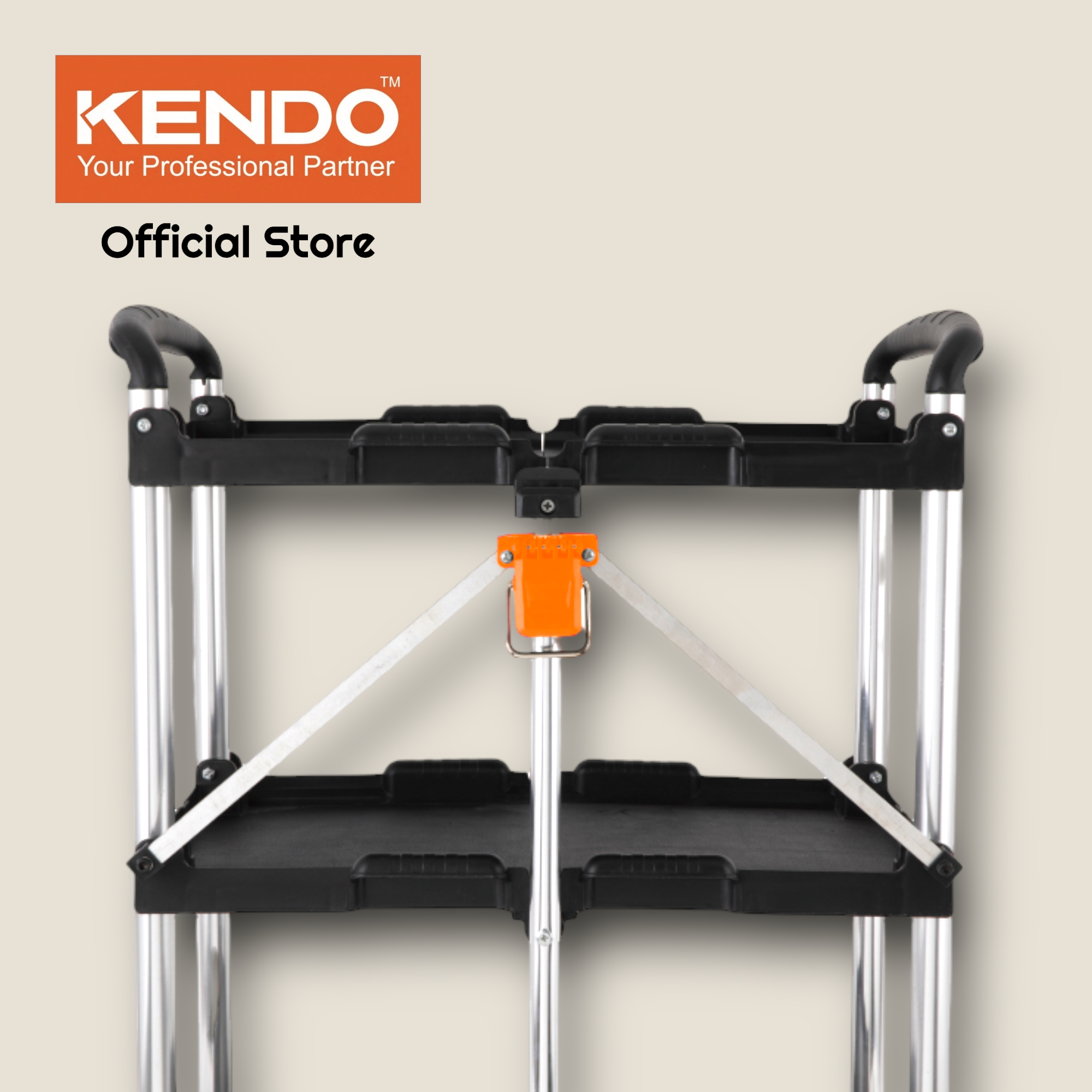 KENDO FOLDABLE CART Multi-Purpose & Utility Storage, Foldable Trolley ...