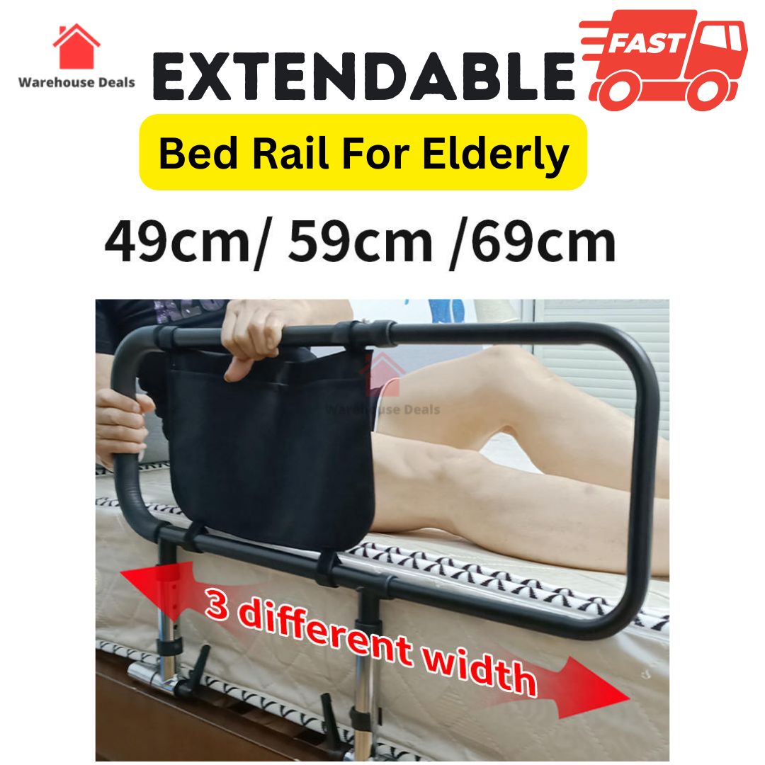Bed Rail for Elderly Extendable And Height Adjustable Bed Rail Guard ...