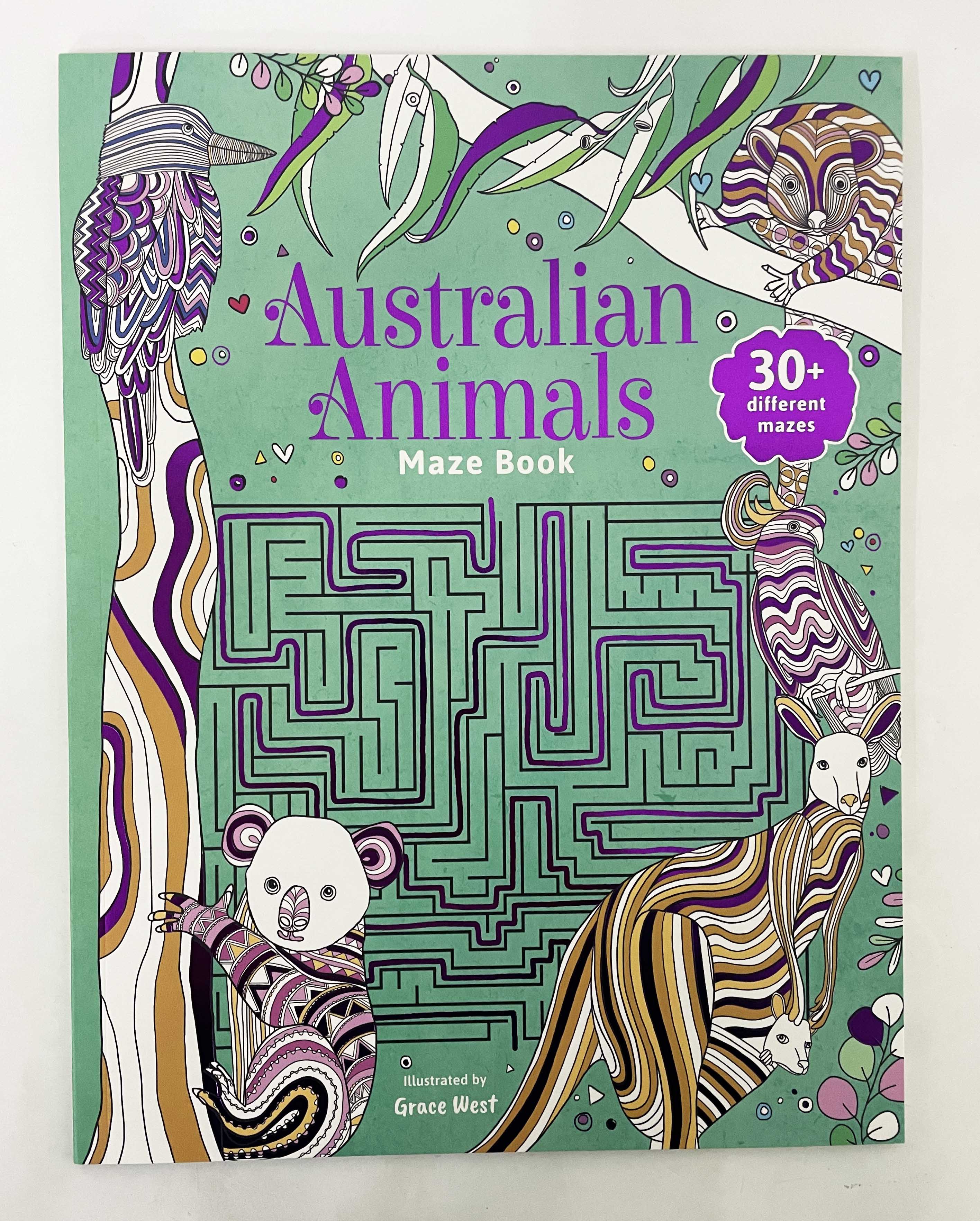 Maze Book of Australian Animals With Fun Activities and Colouring Pages ...