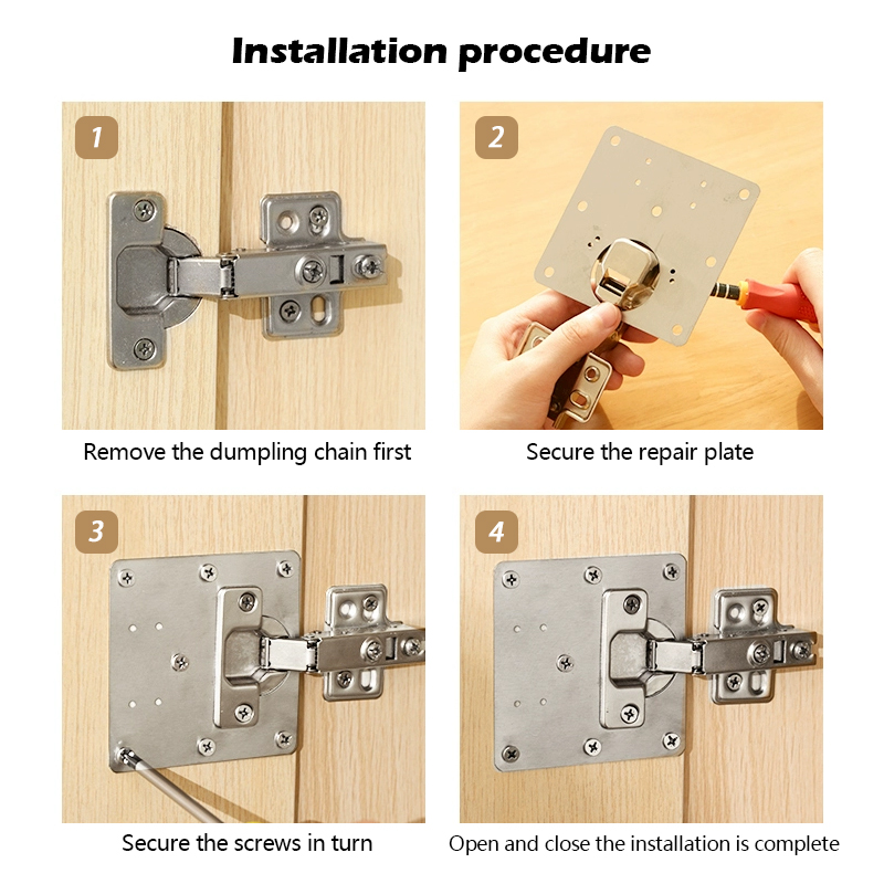 【SG Ready Stock】Stainless Steel Cabinet Door Hinges Plate Repair Plate ...