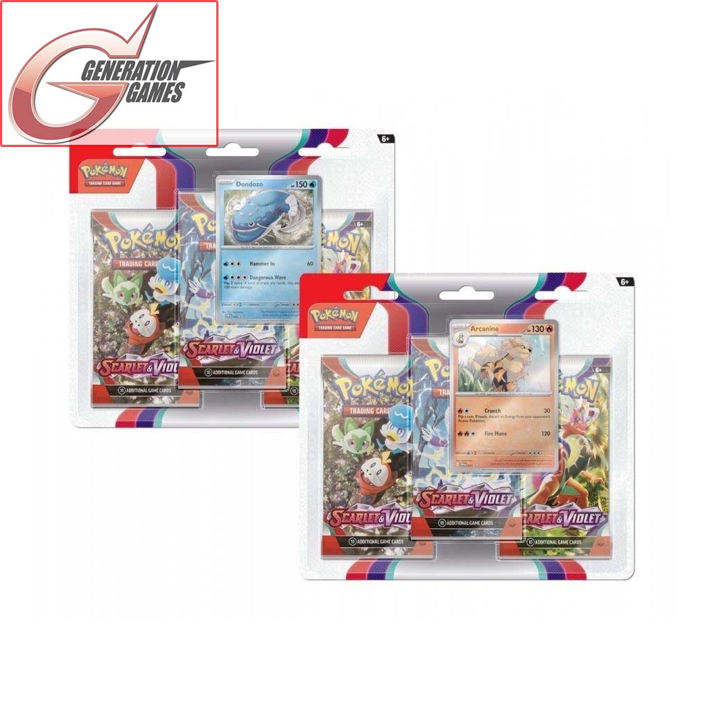 Pokemon TCG SV01 Scarlet & Violet Blister - 3 Packs (100% Original ...