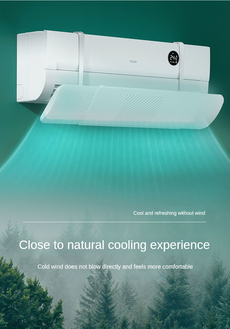 🇸🇬【SG stock】Retractable Air Conditioner Wind Shield Aircon Wind ...