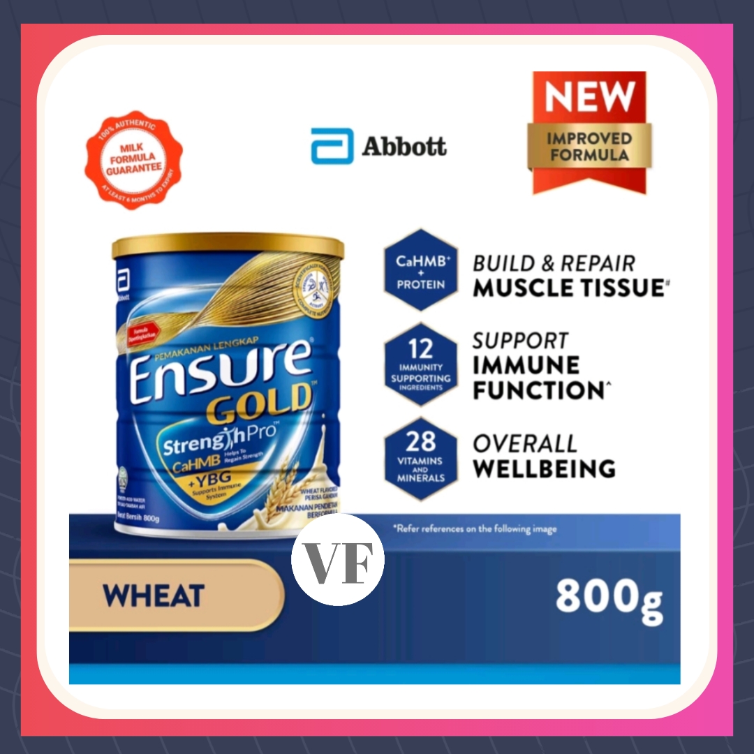 Abbott Ensure Gold Vanilla/Coffee/Plant Based/Wheat 800g [Exp 2026 ...