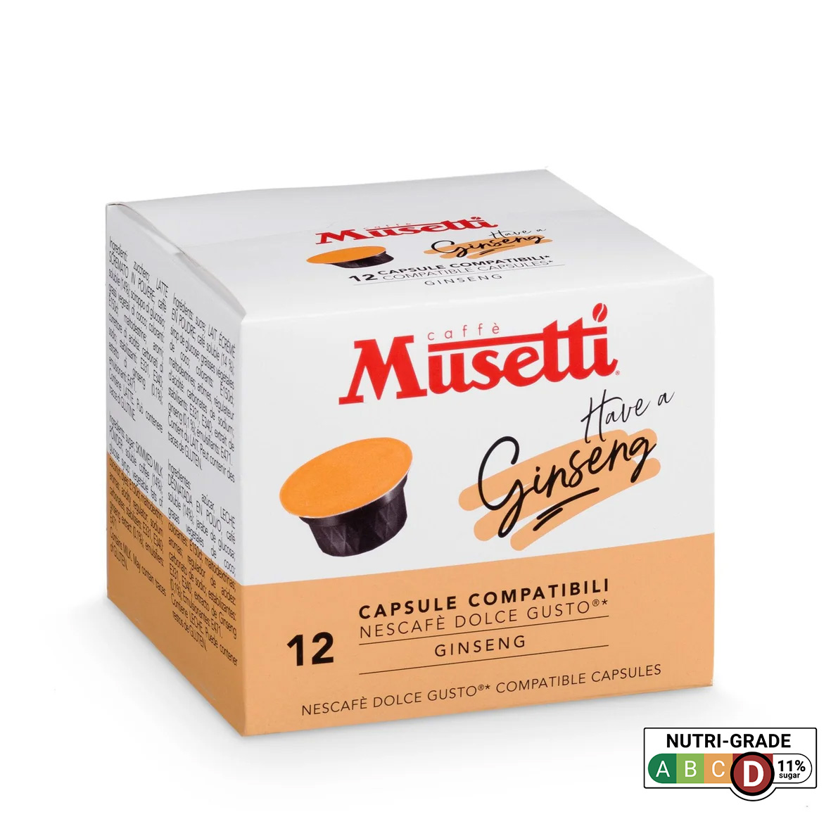 MUSETTI GINSENG COFFEE CAPSULES 12 (DOLCE GUSTO COMPATIBLE) | Shopee ...