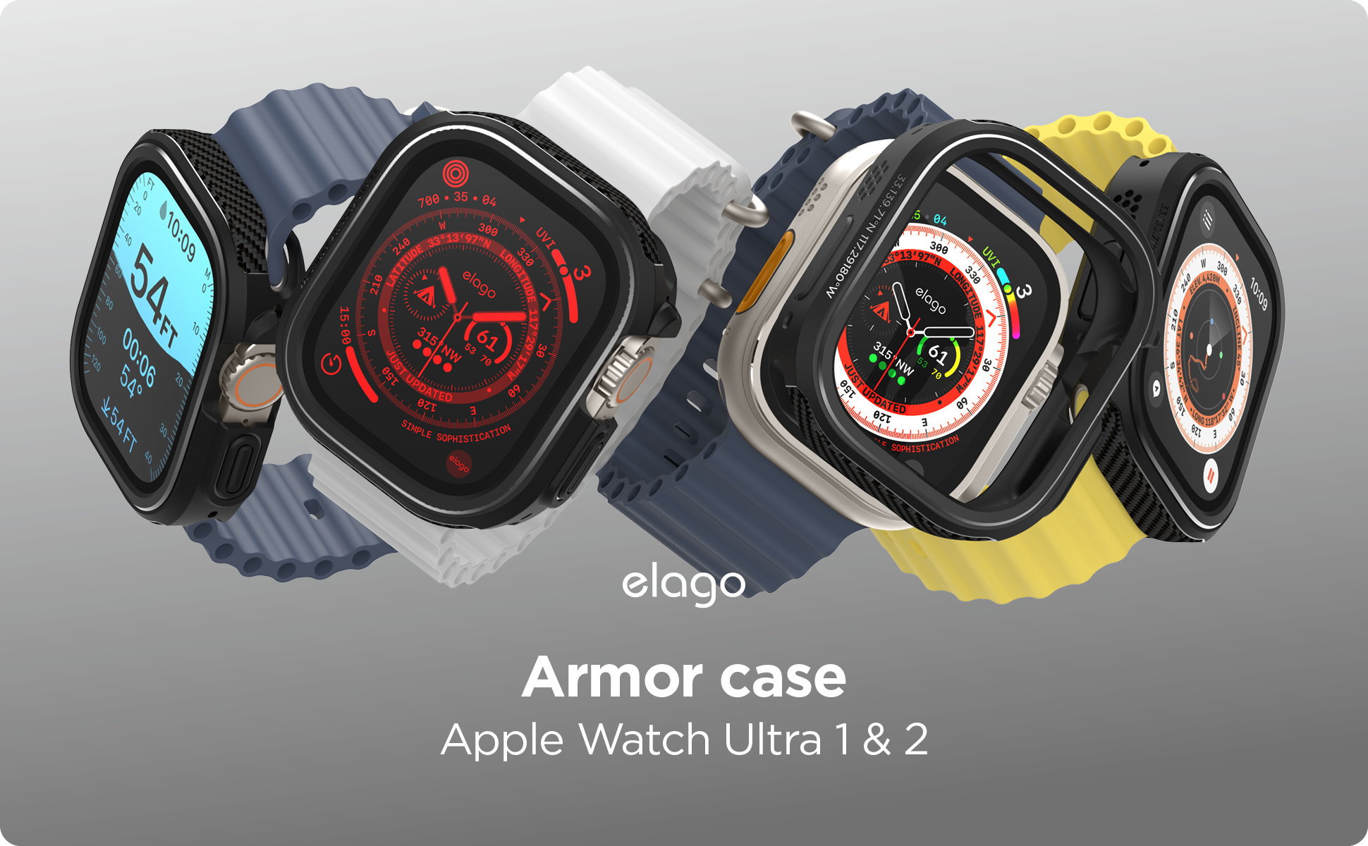 elago Armor Case Compatible with iWatch Ultra 1/2, Compatible with ...