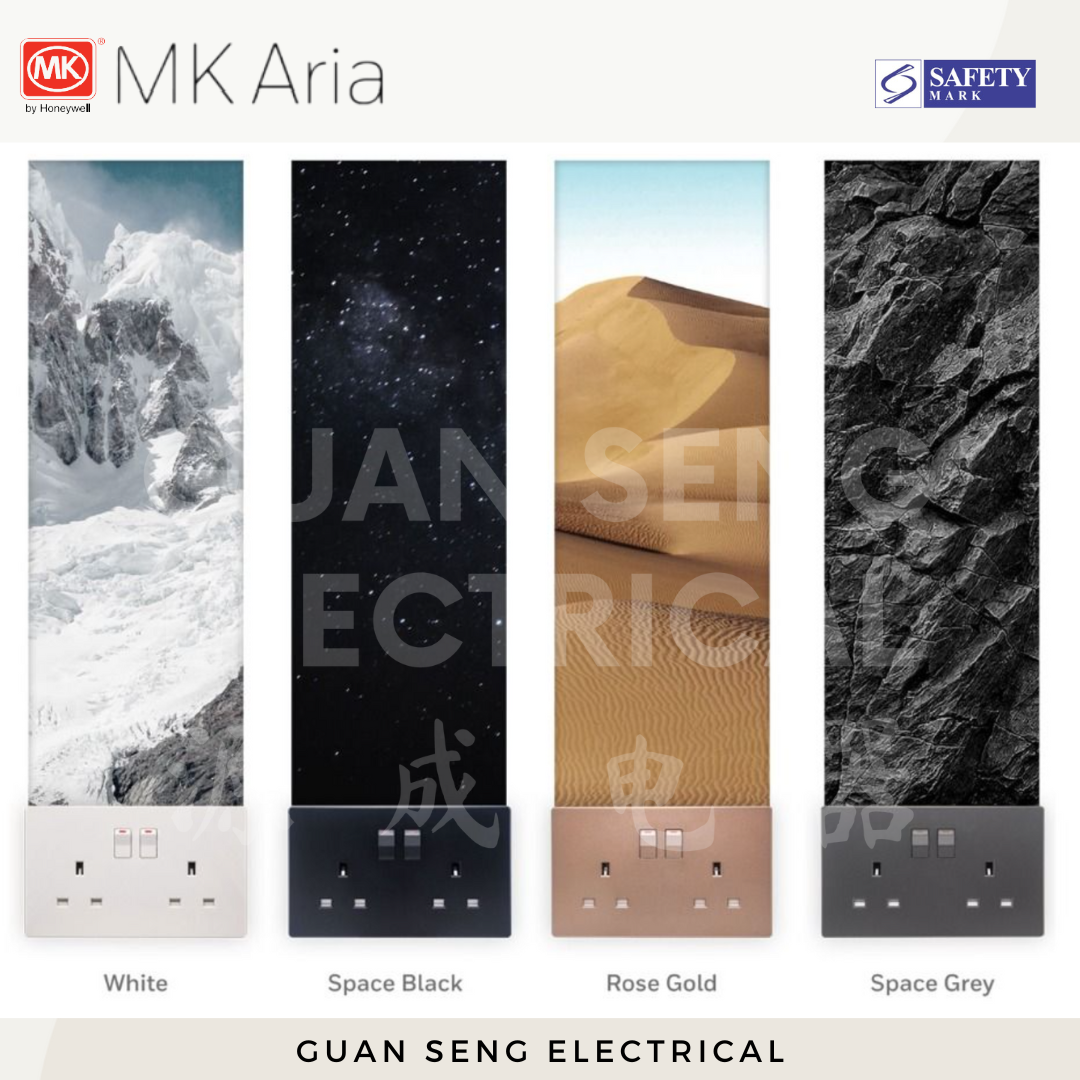 [SG Seller] MK Honeywell Aria Switch and Socket White Grey Rose Gold ...