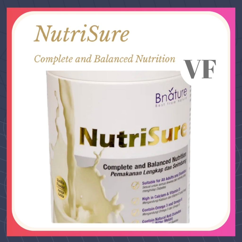 Bnature NutriSure 850g Vanilla - Complete and Balanced Nutrition ...