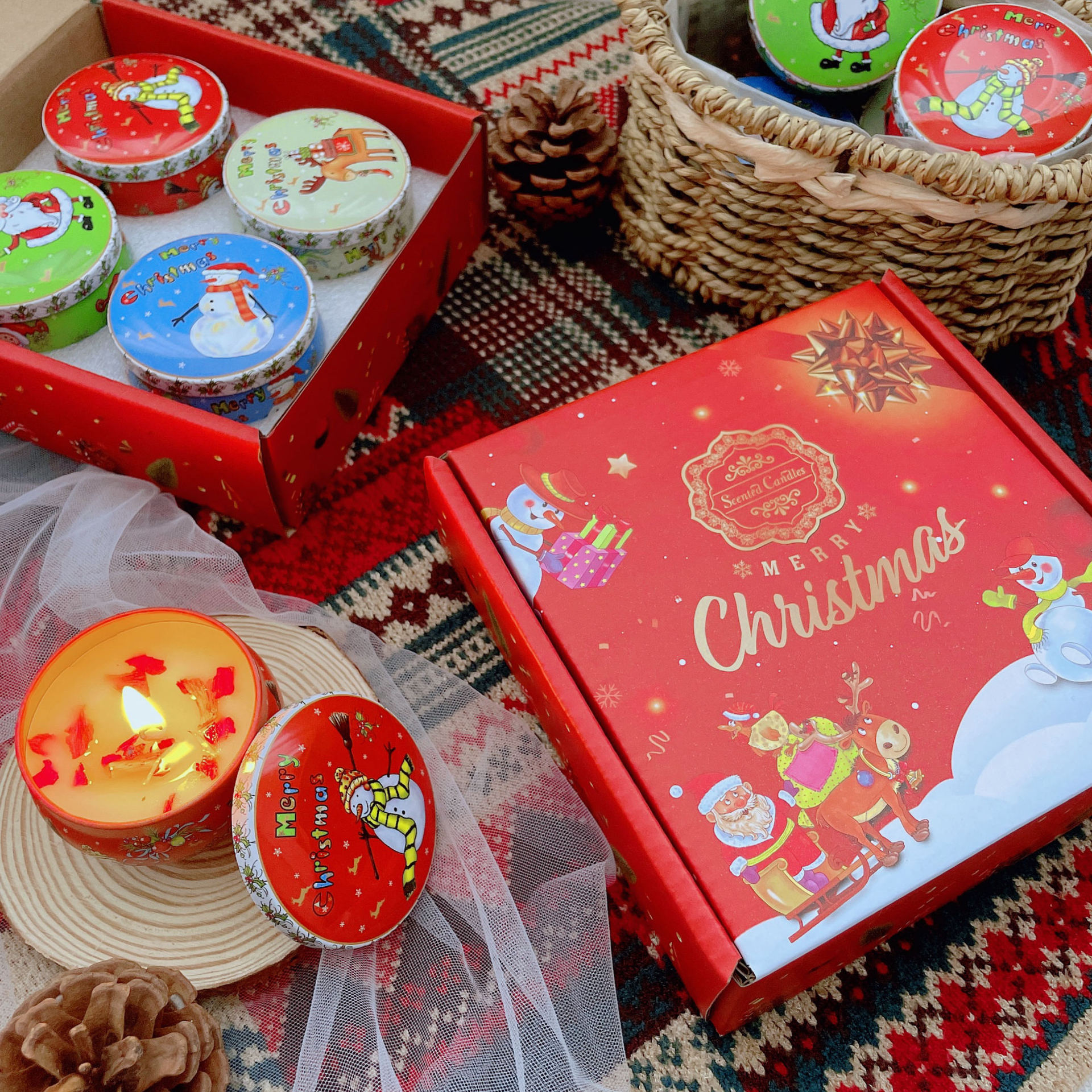 [SG Seller] Gift DIY Candle Gift Box With 4 Candle 70g / 140g (Included ...