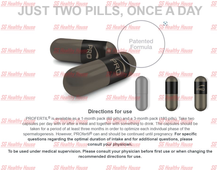 [ SG Local Seller ] PROfertil® Male Men Sperm Fertility Supplement 60/ ...