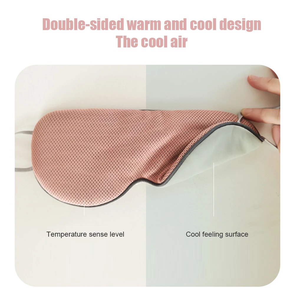 🔥SG STOCK🔥Sleeping Eye Mask Ice Silk eyepatch Dual Use Travel Light ...
