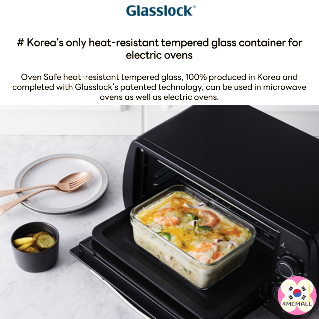 Glasslock Smart Pure Oven Safe Glass Airtight Container Beige Food ...