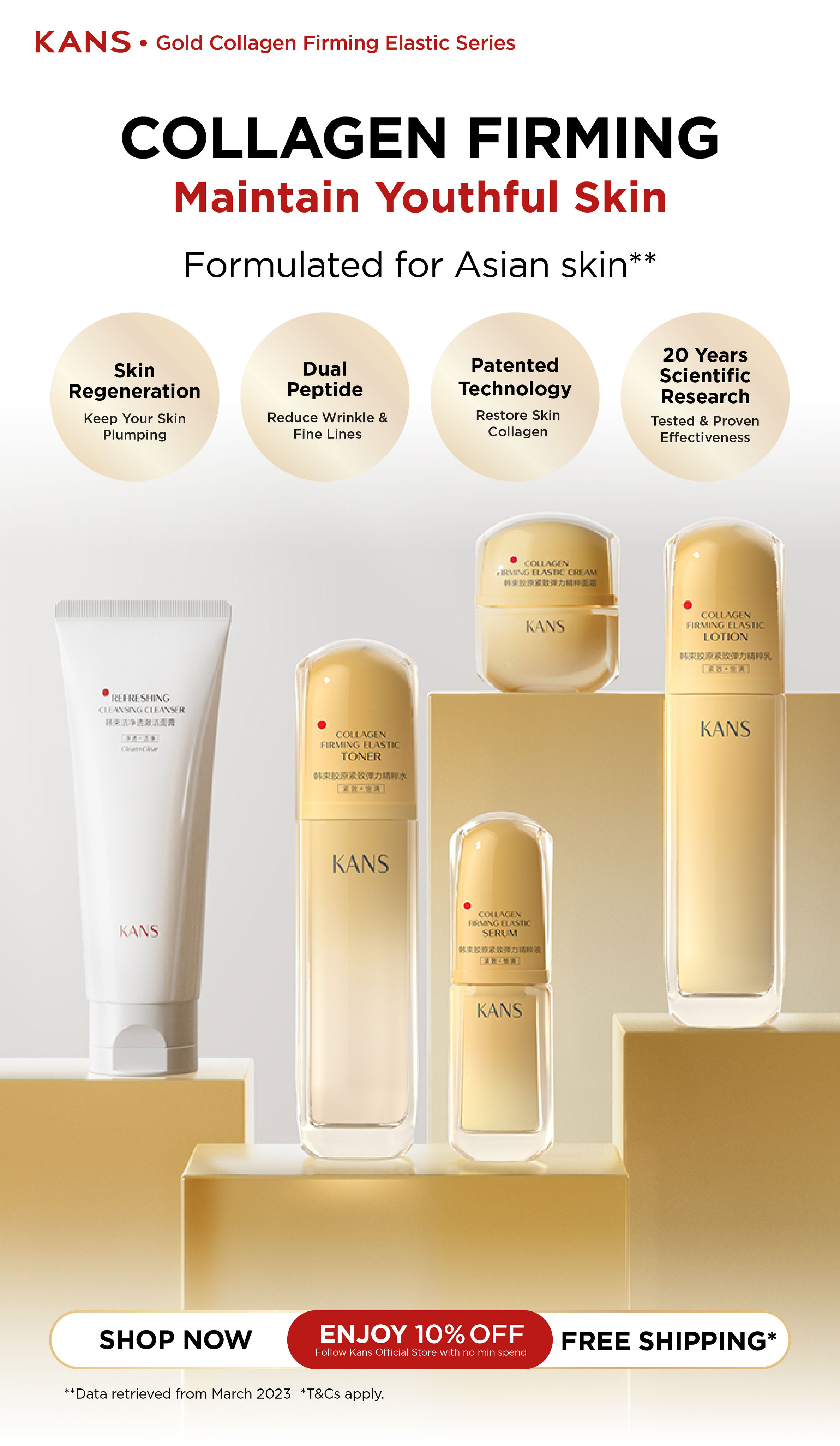 KANS 韩束 Anti-Aging Series 姜十七推荐 Deep Hydration Toner |Anti-Wrinkle ...