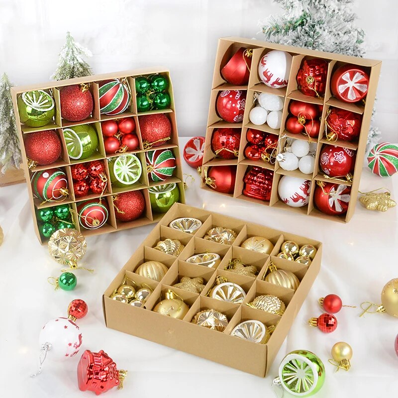 LifeMall - Christmas Ornaments Set Christmas Decoration Christmas Balls ...