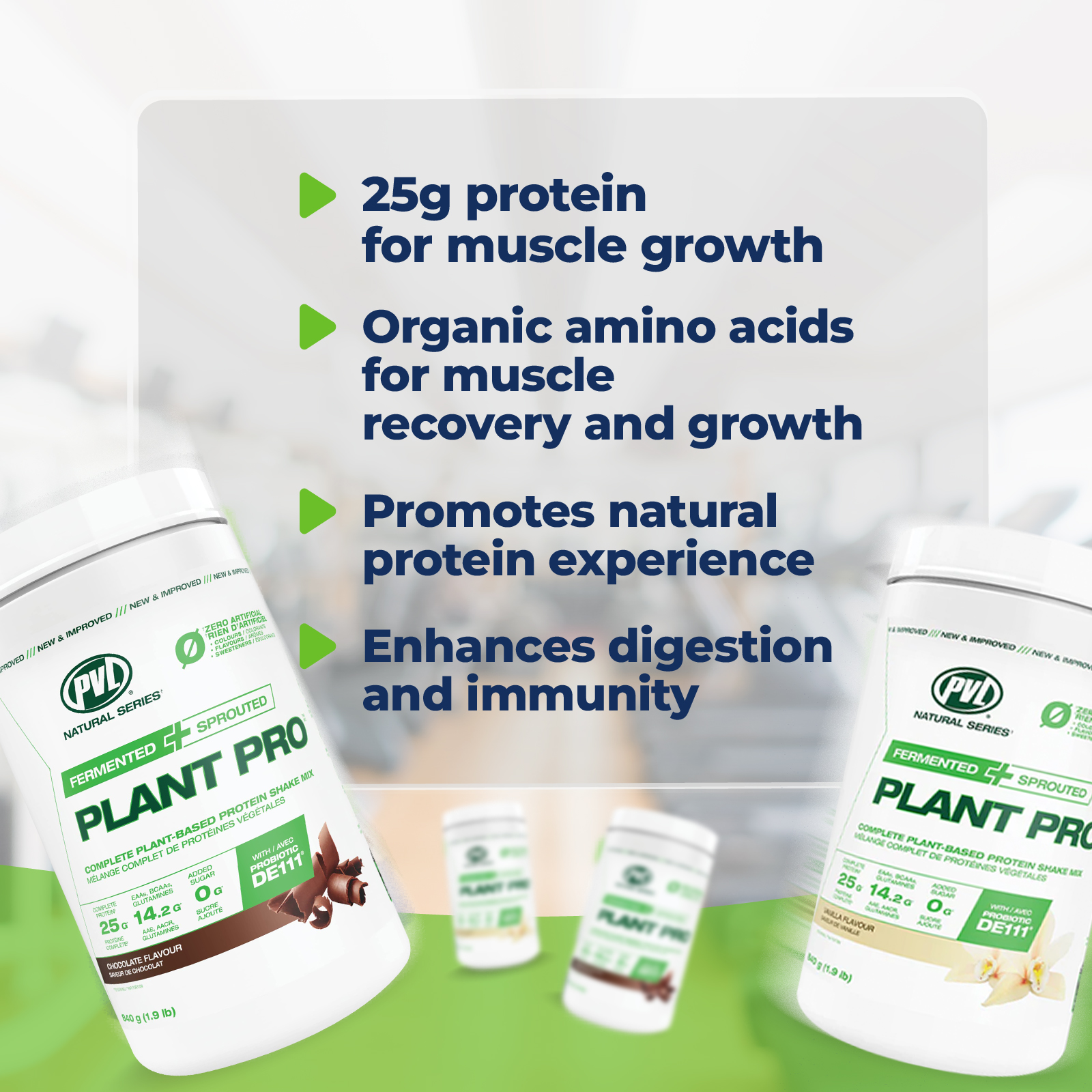 PVL, Plant Pro, Plant Based Protein Powder for Muscle Growth, Complete ...
