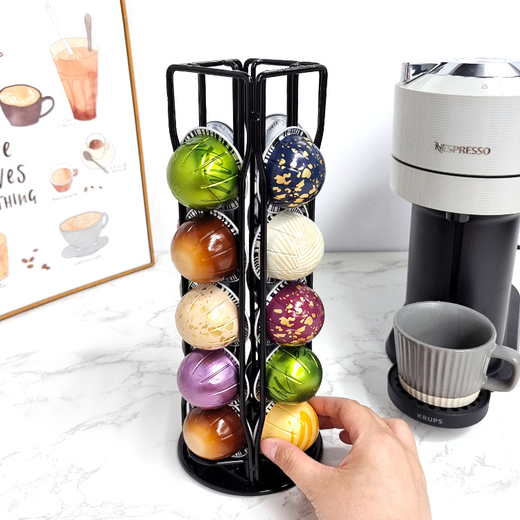 20 PCS NESPRESSO Vertuo Capsule Rotatable Metal Holder | Shopee Singapore