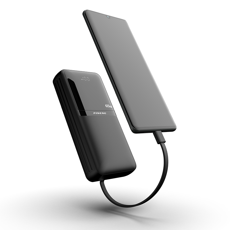 Pineng 65W PD Power Bank PN877PD 20000mAh with built in cable & PN878PD ...