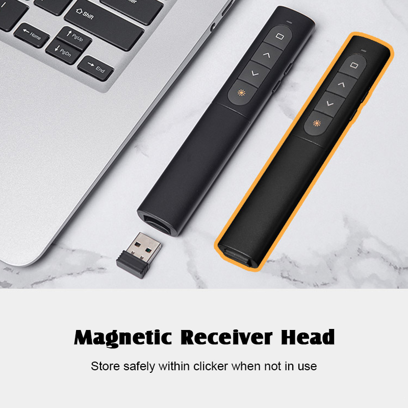 🇸🇬 Wireless Laser Pointer Clicker Presenter Mac Windows USB-A USB-C ...