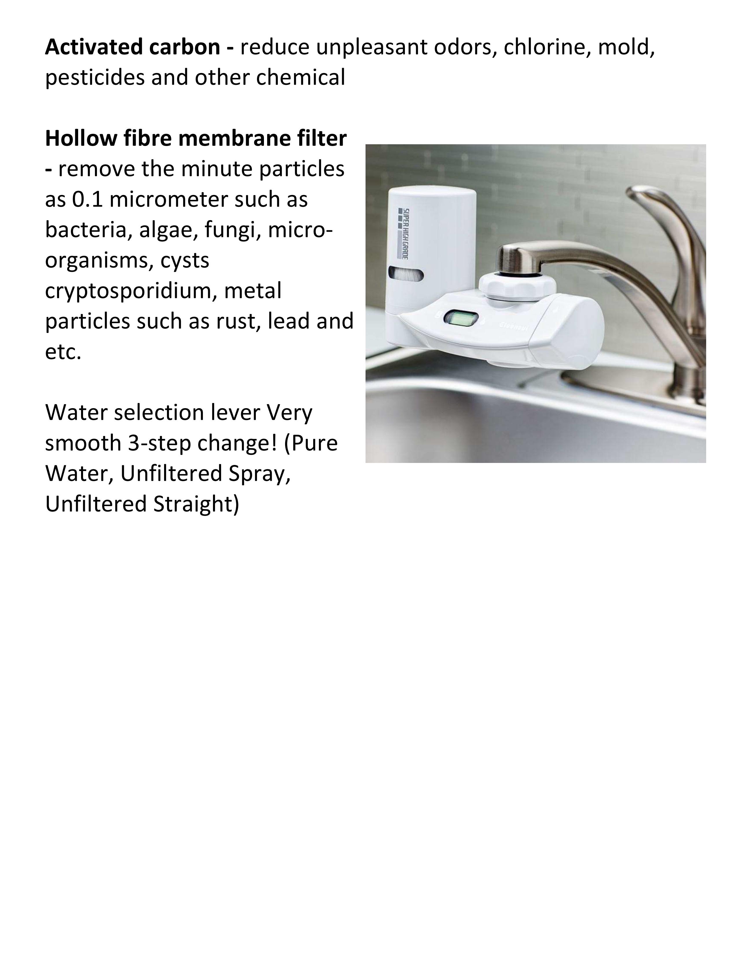 CLEANSUI MD301 water filter and a MDC01 cartridge. Product from Japan ...