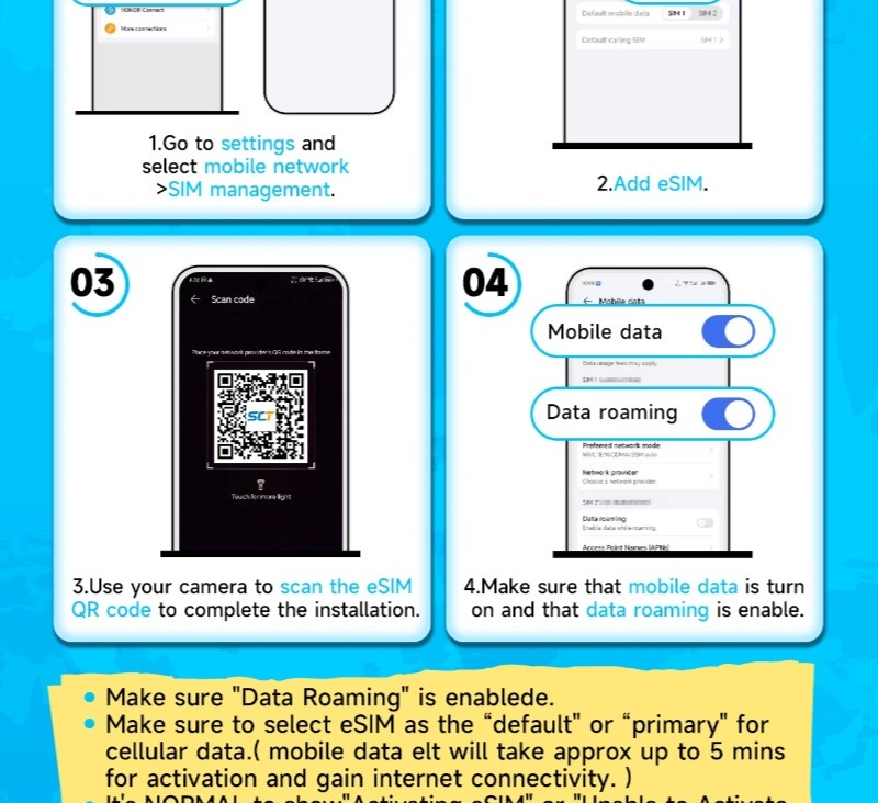 Wefly China & Hong Kong & Macau eSIM 5G 1-30 Days 500MB-50GB Unlimited Data eSIM China SIM Card ...
