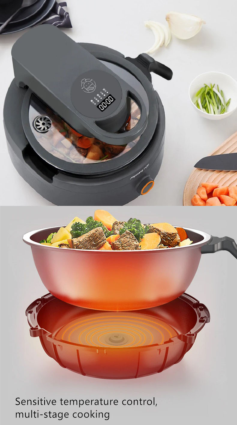 Joyoung| Electric Cooking Robot Machine| Automatic Frying Smart Wok ...