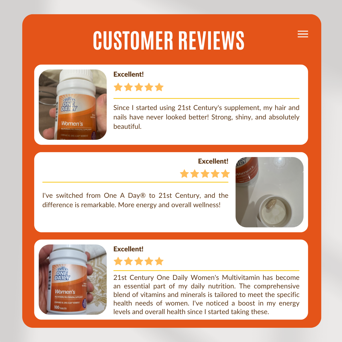 21st Century, One Daily, Women's, Multivitamin for women, Support Women ...