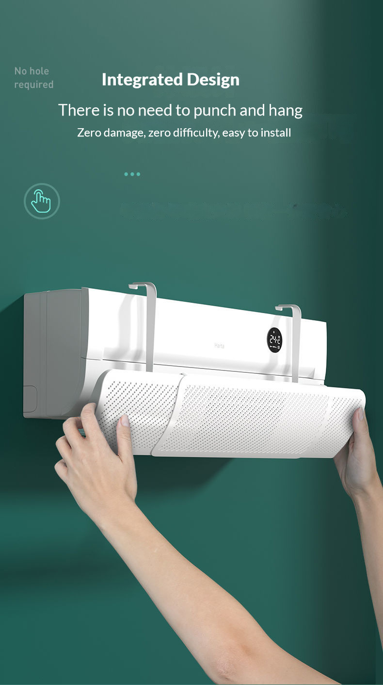 🇸🇬【SG stock】Retractable Air Conditioner Wind Shield Aircon Wind ...