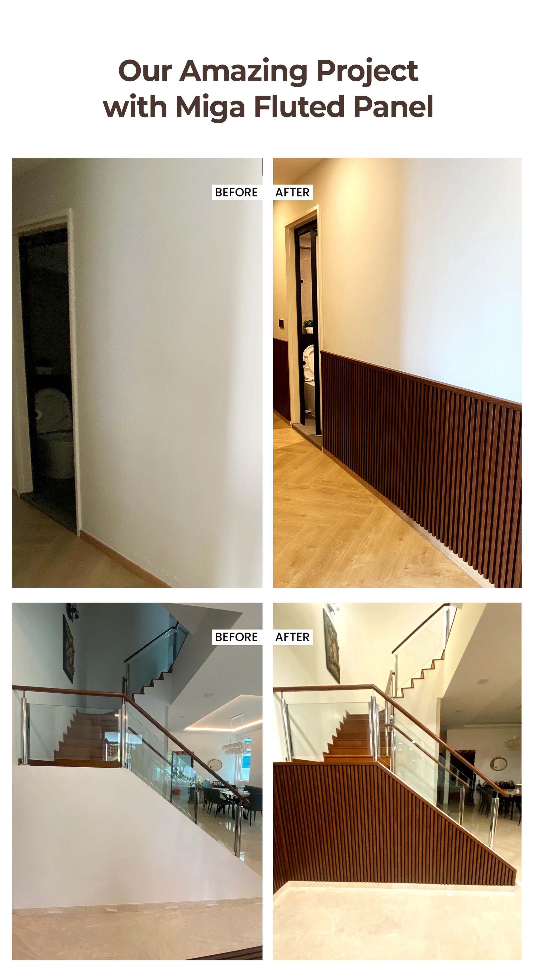 LOVEHOUSE226 Miga Korean Louver Wall Panel Decoration Fluted Panel L001 ...