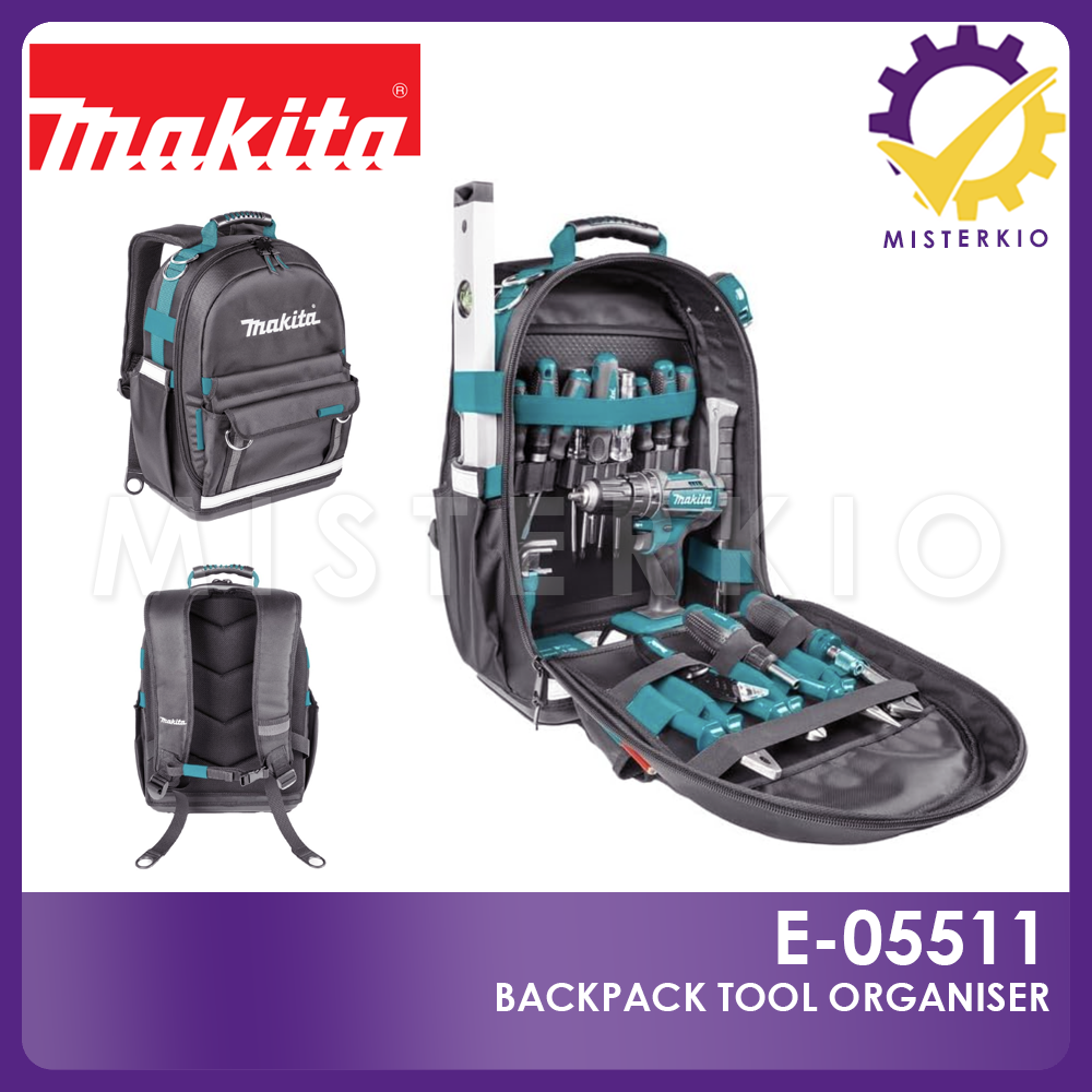Makita E-05511 Backpack Tool Organiser, Tool Storage, Ergonomic Bag For ...