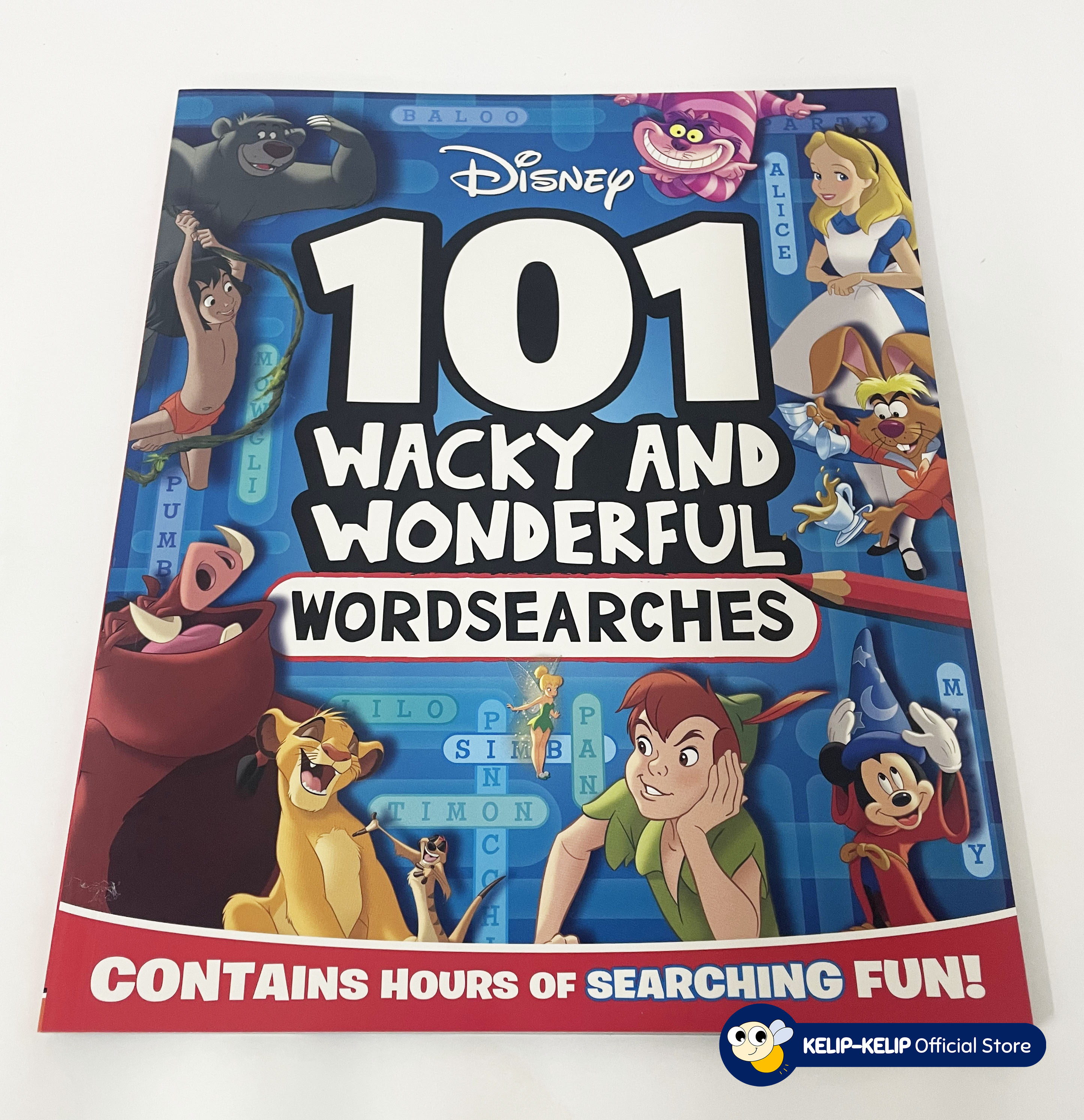 Disney Word Search Activity Book For Kids with 101 Wacky Word Searches ...