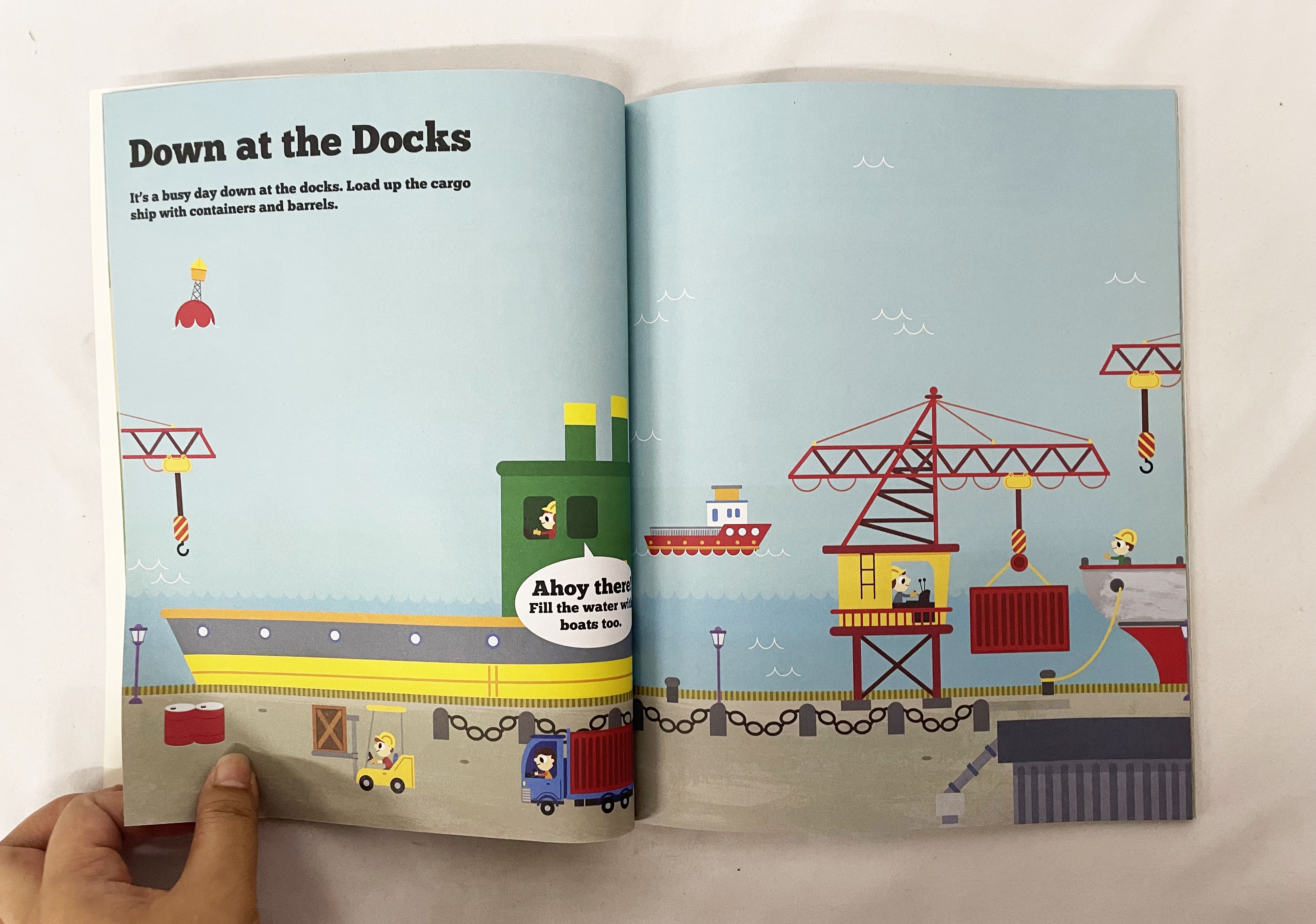 Construction Activity Colouring Book with Puffy Stickers for Kids With ...