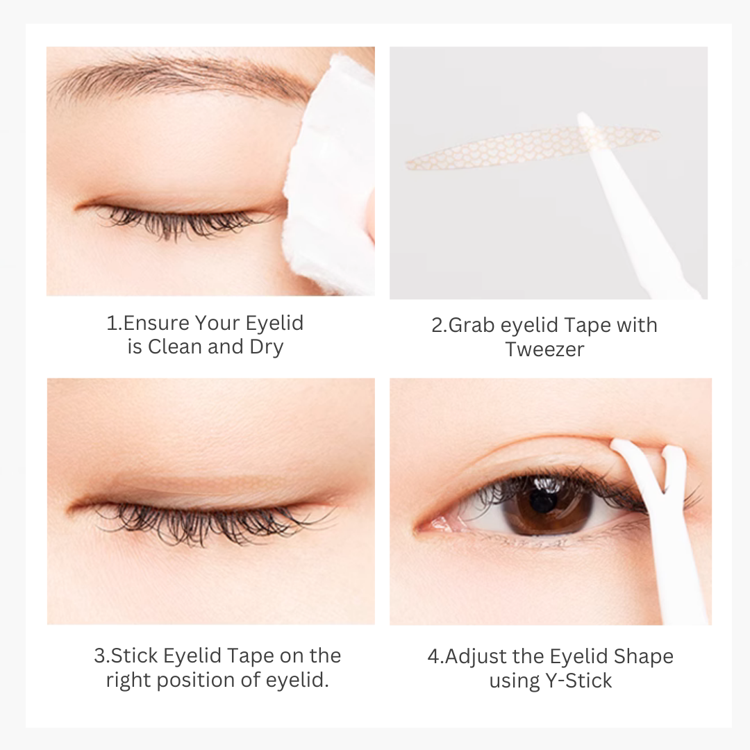 mixshop Invisible Double Eyelid Tape, Double Eyelid Sticker [SG READY ...