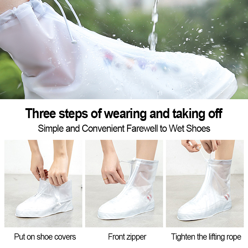 🔥READY STOCK🔥 Rain Shoe Cover Reusable Rainproof Anti-Slip Rain Boots ...