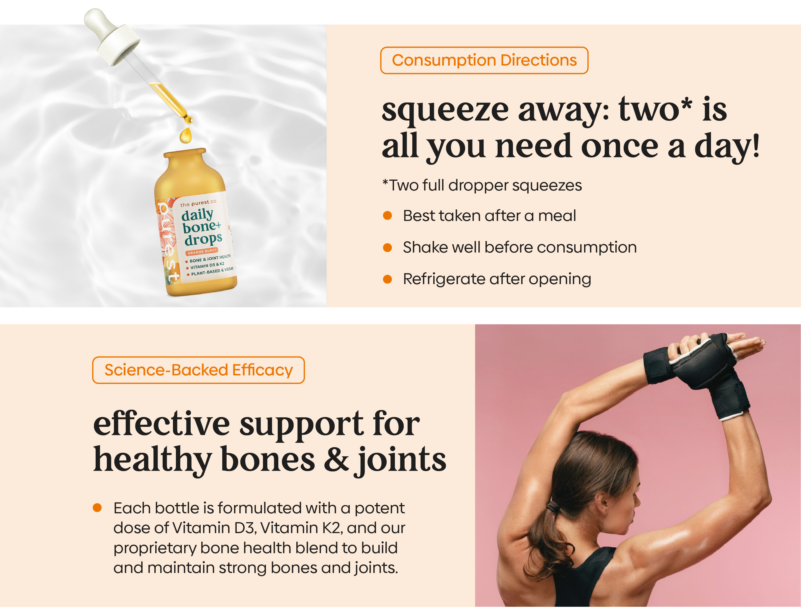 Purest Co Daily Bone+ Drops (Bone & Joint Health) | Shopee Singapore