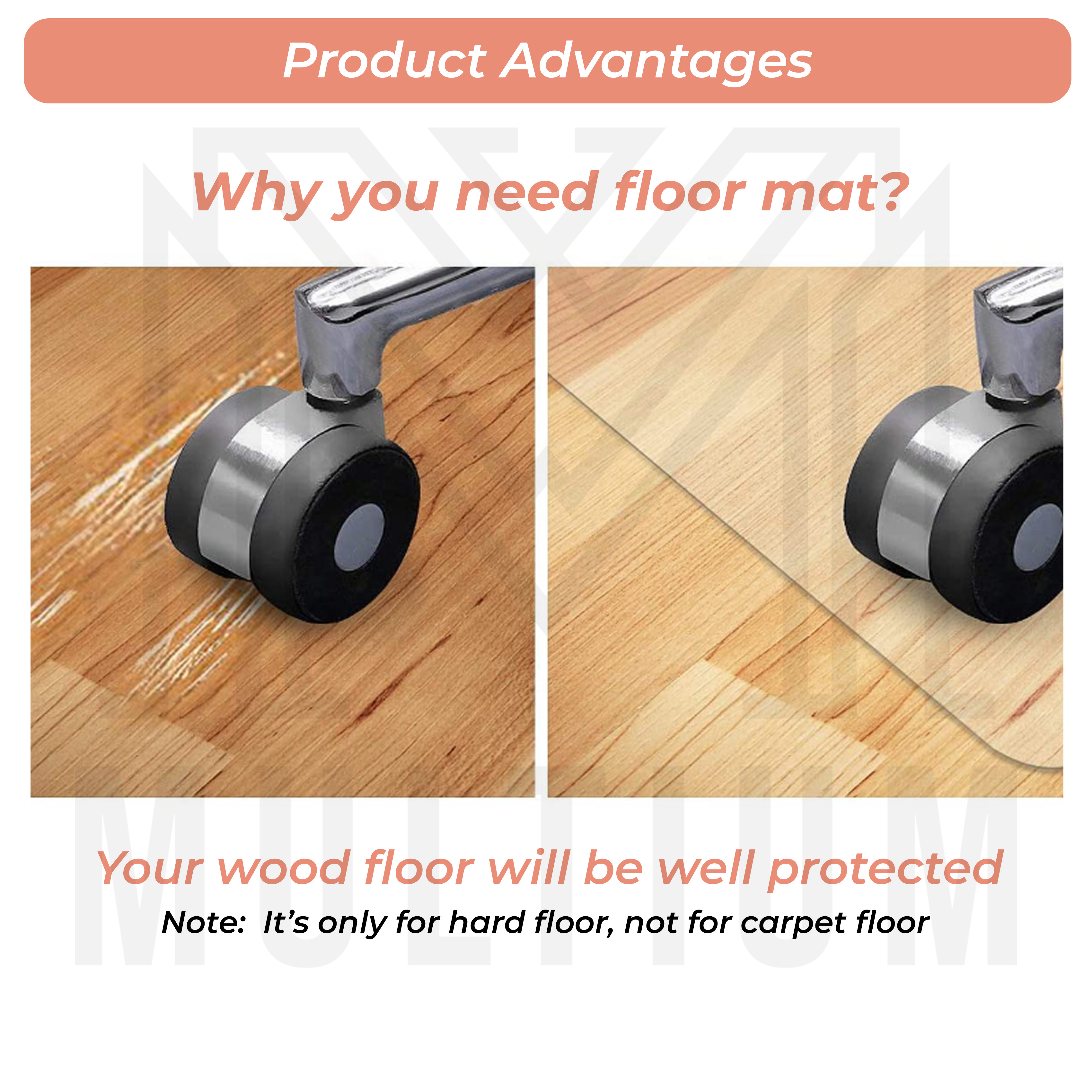 Matte Chair floor mat protector | Floor Mat floor protector for chair ...