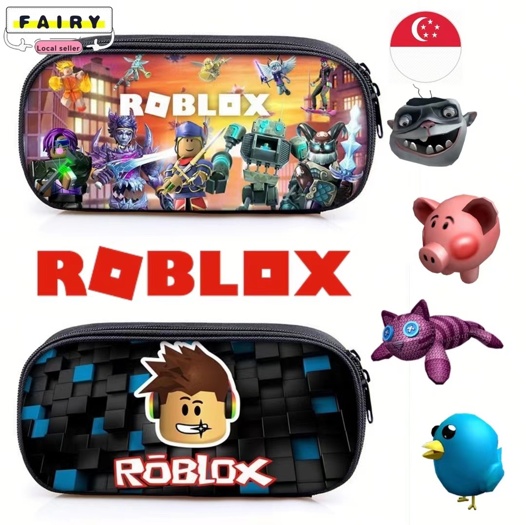 (SG Seller) Roblox Pencil Case stationery bag Kid School Stationery Bag ...