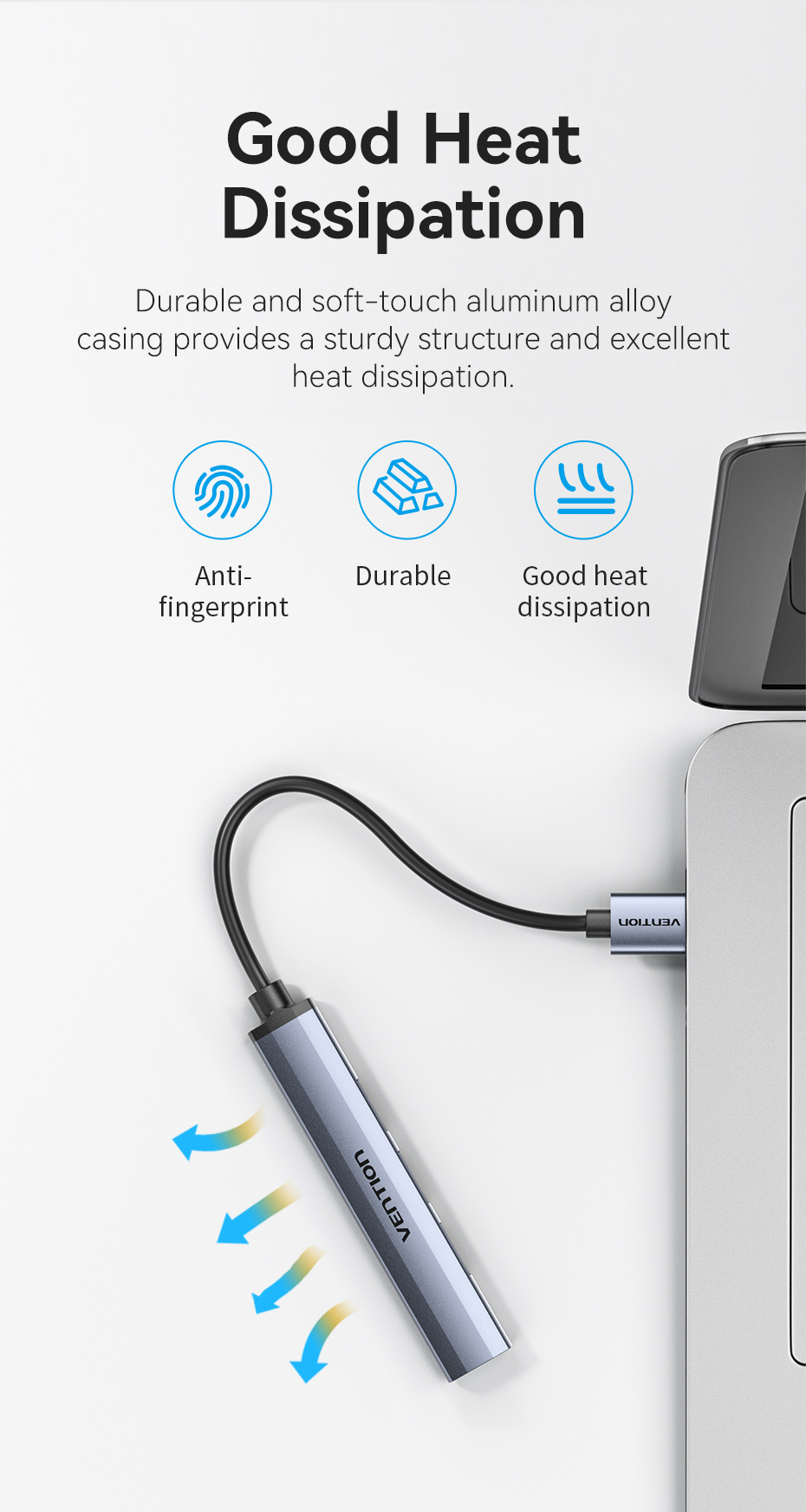 Vention USB HUB Multiple USB Splitter 4 Ports Hight Speed USB 3.0 HUB ...