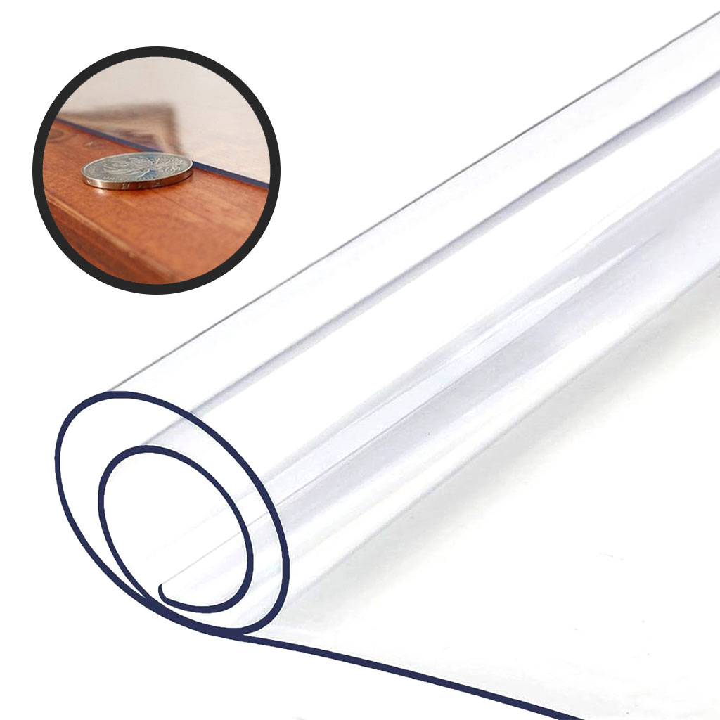 SG Clear PVC Table Mat - Easy Cleaning Tablecloth Transparent Plastic ...