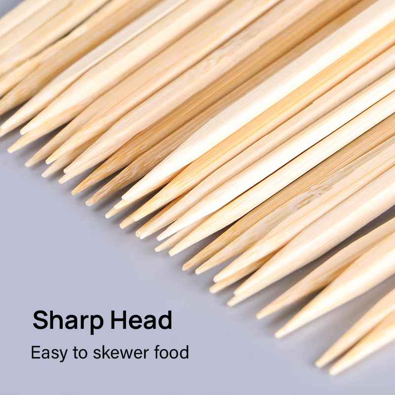 [100 PCS] Bamboo Gun Skewer Yakitori Stick Skewer Satay Stick ...